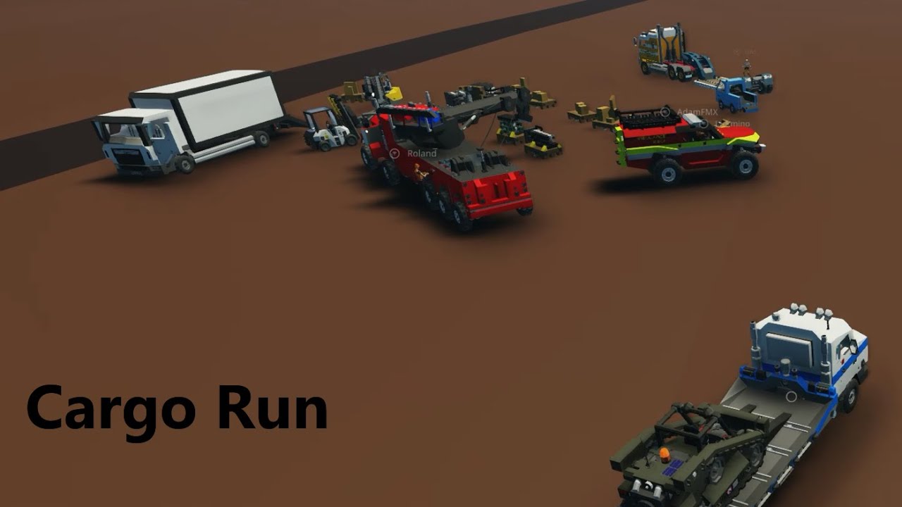 [Stormworks] Multiplayer truck convoy 5 (small cargo) - YouTube