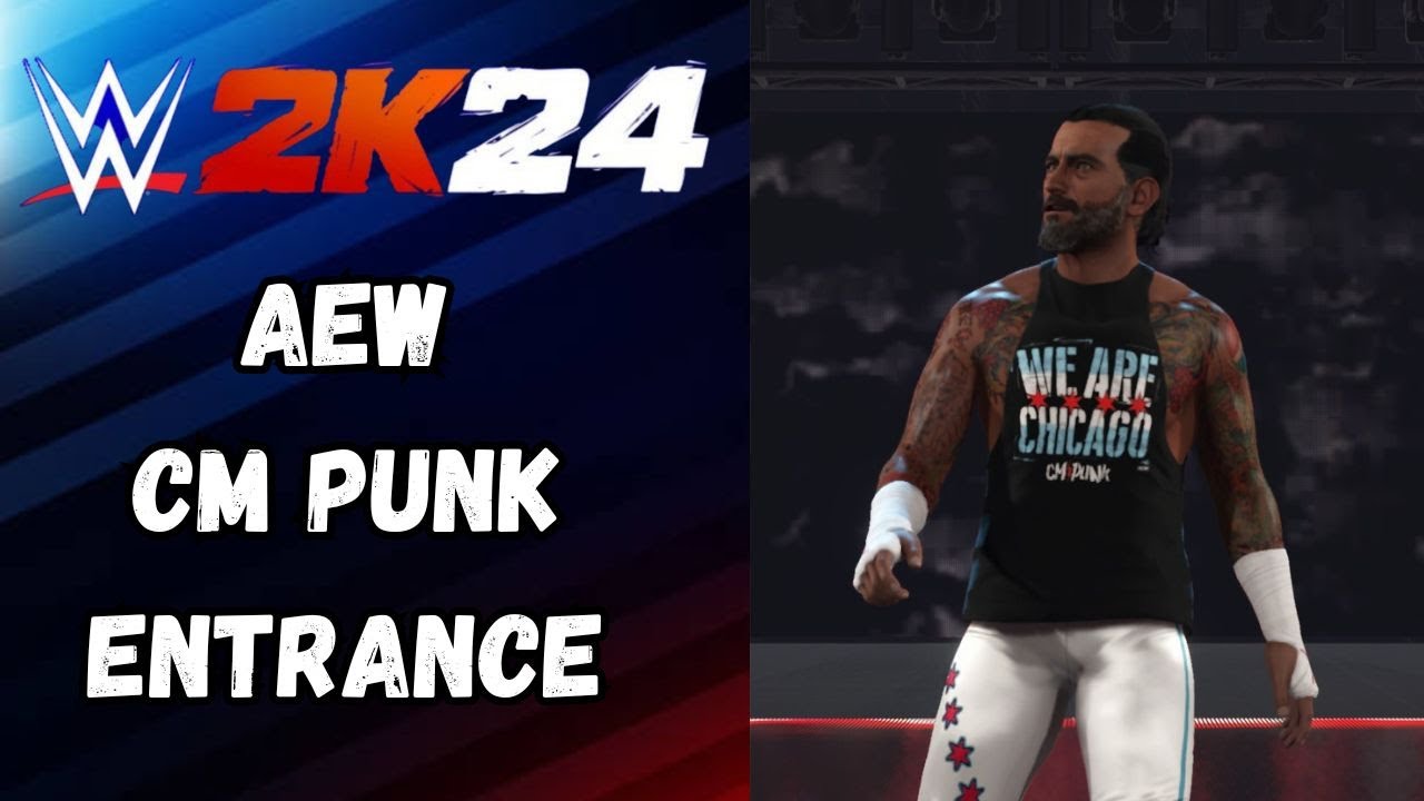 WWE 2K24 Community Creations | AEW CM Punk Entrance - YouTube