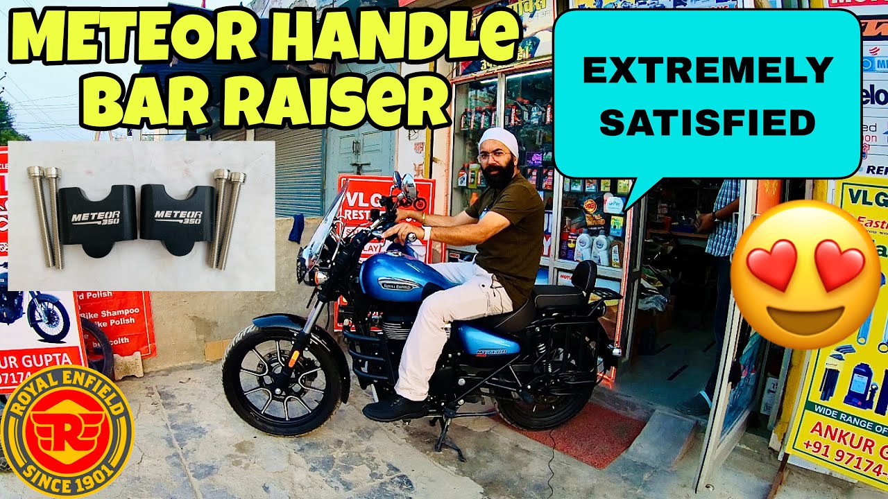 Royal Enfield Meteor Handle Bar Raiser for comfortable ride | # ...