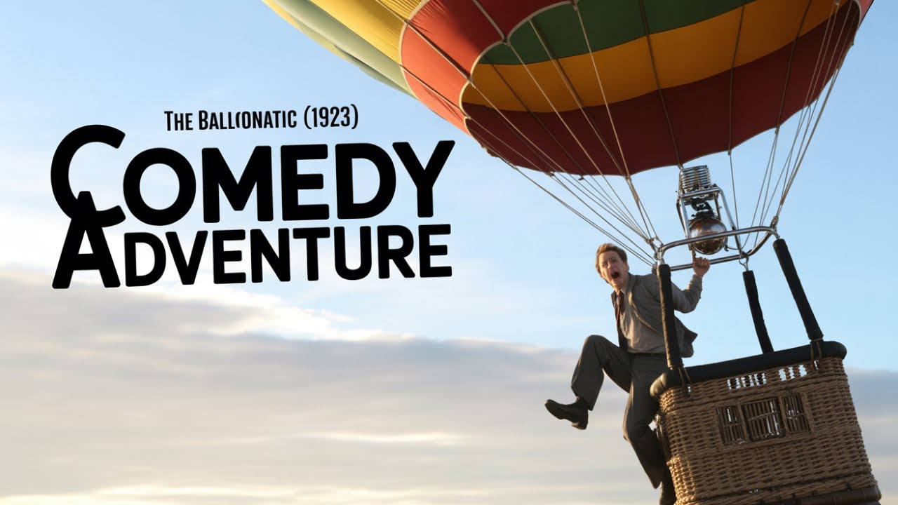Buster Keaton in The Balloonatic HD (1923) — Crazy Hot Air Balloon ...
