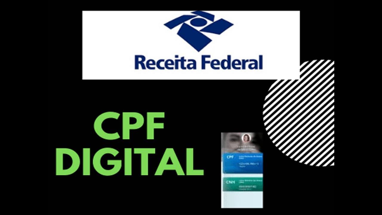 Receita Federal Lança CPF Digital ! ! - YouTube