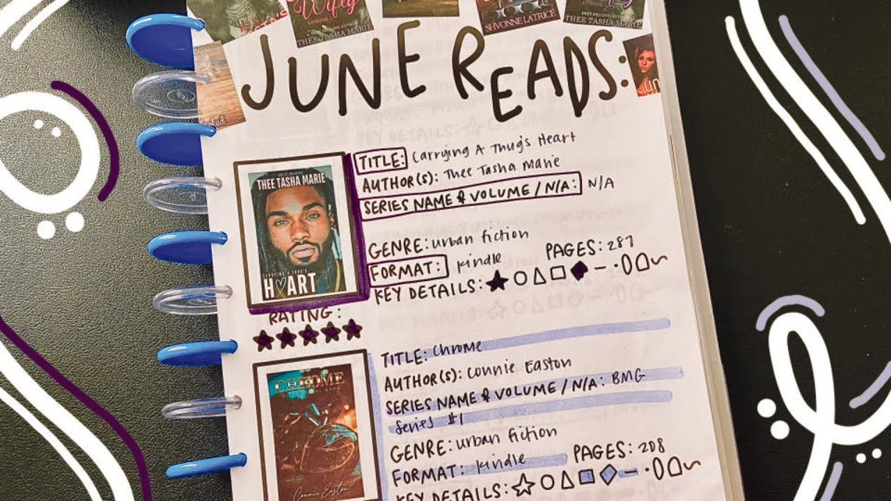 remaining consistent with updating my reading journal ⭐︎ MAY & JUNE ...