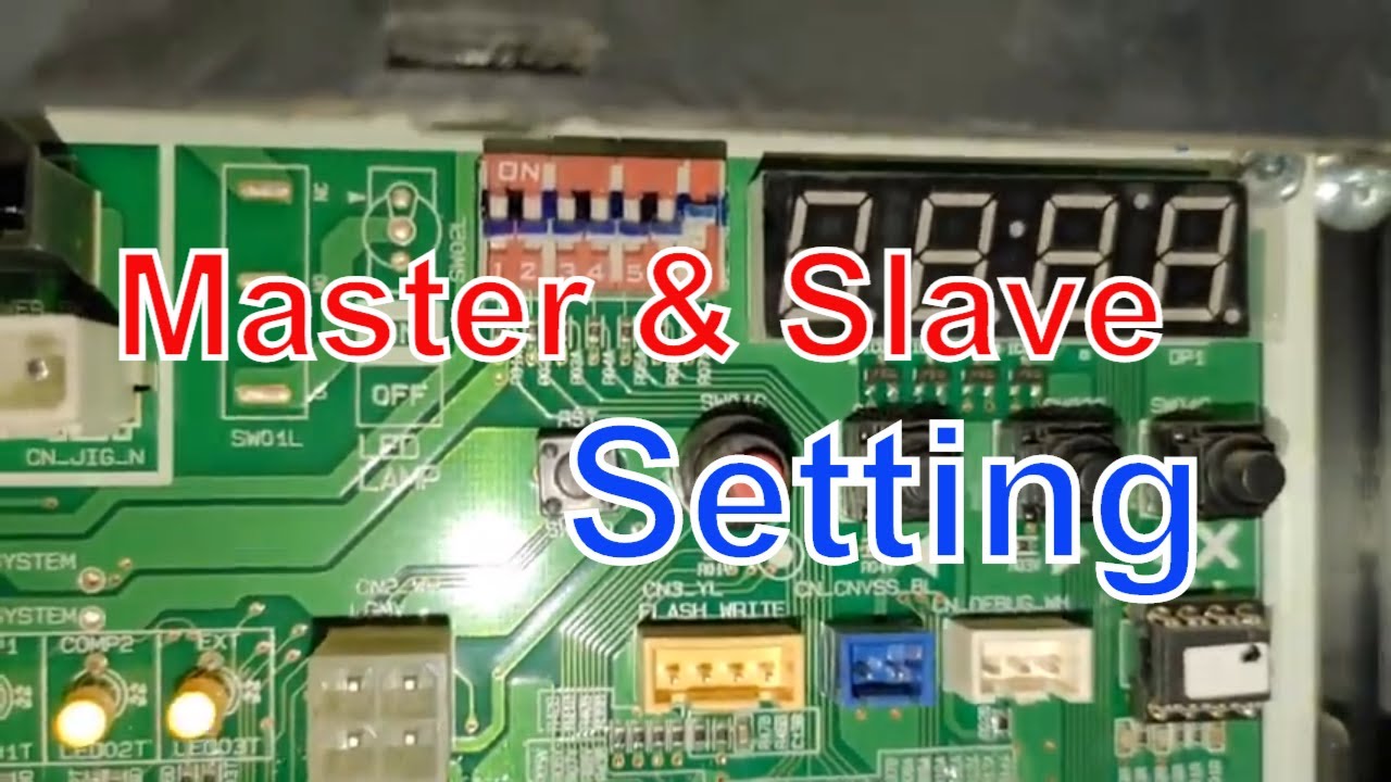 How to Set Deep Switch Master and Slave LG VRF Multi V 4 - YouTube