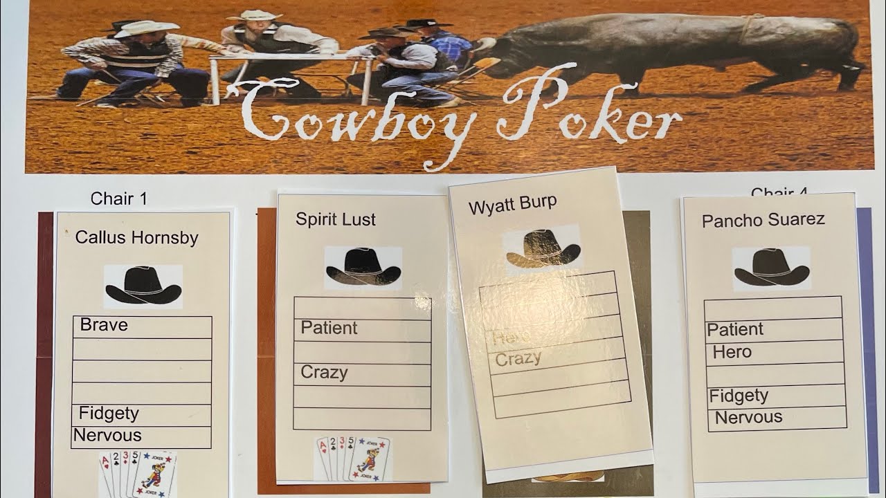 Cowboy Poker. Second full event. Free pdf game. - YouTube