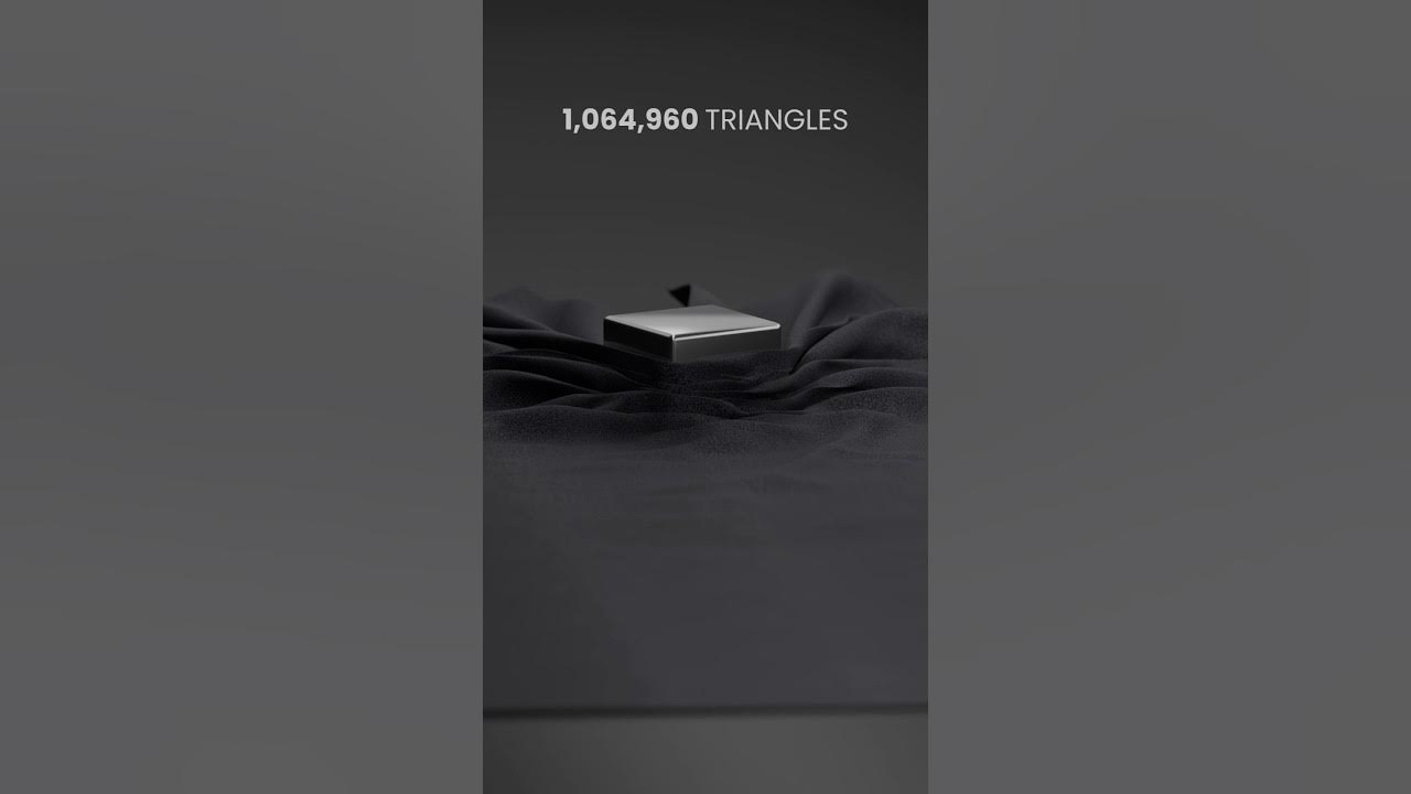 Cloth Simulation From 90K to 4M Triangles #3dart #3danimation - YouTube