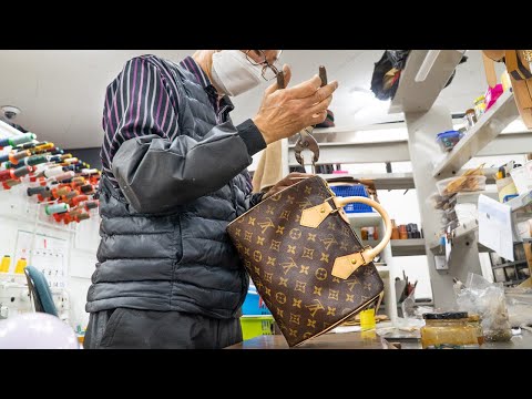 Restoring OLD LOUIS VUITTON Bag. Korean Leather Reform Master