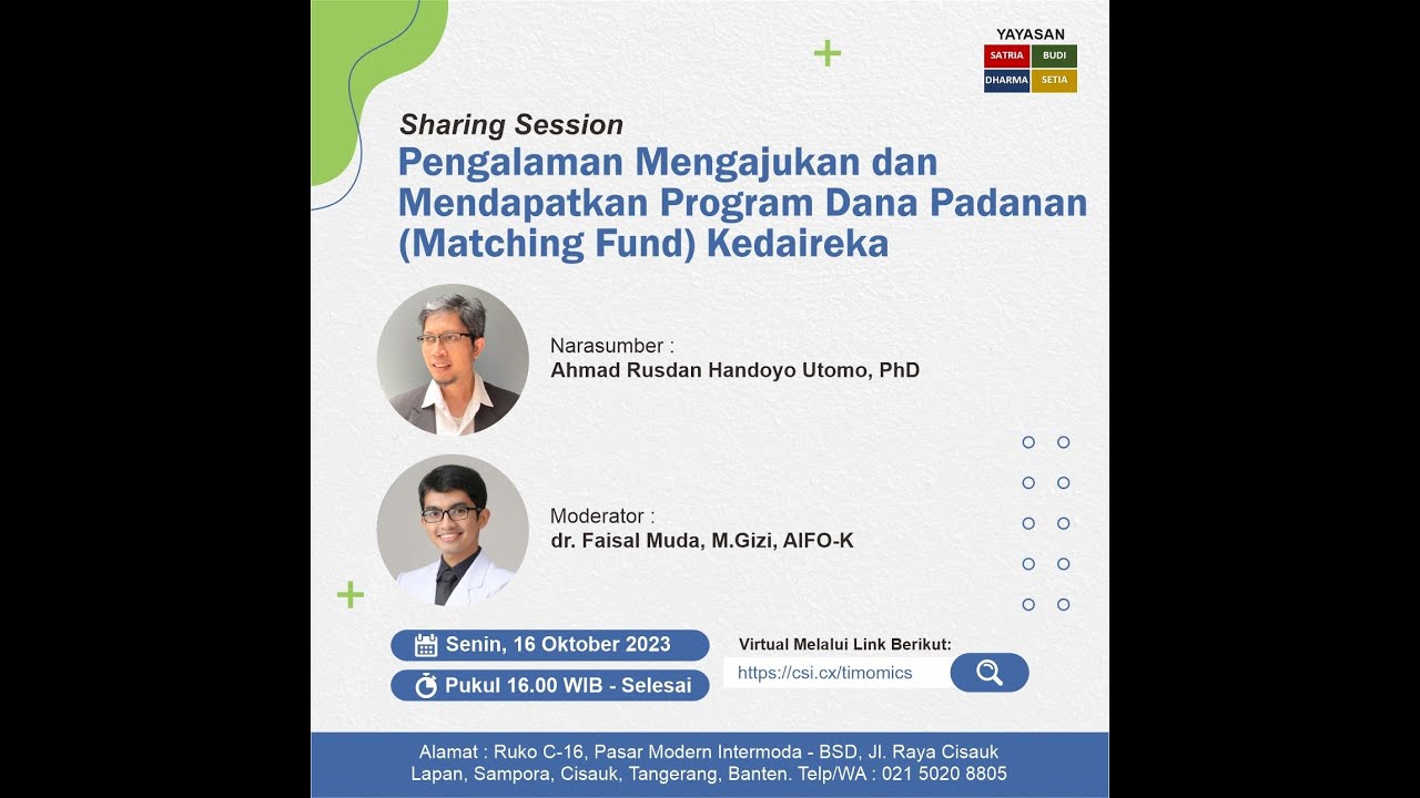Sharing Session Pengalaman Mengajukan dan Mendapatkan Program Dana ...