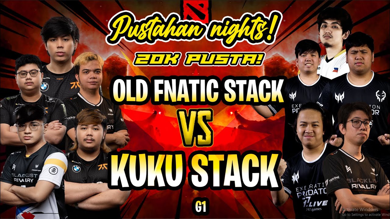 OLD Fnatic Stack - ARMEL, GABBI, JAU, RAVEN, DJ vs KUKU Stack - KUKU ...