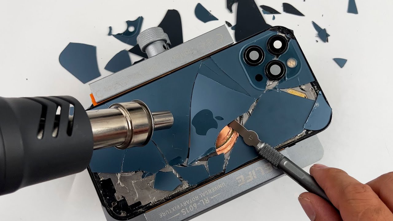 How to Replacement iPhone 12 Pro Max Back Glass Cracked Simple Tips ...