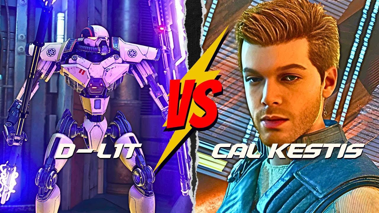 THE JEDI KNIGHT DESTROYS SENTRY DROID | D-L1T Boss Fight - STAR WARS ...
