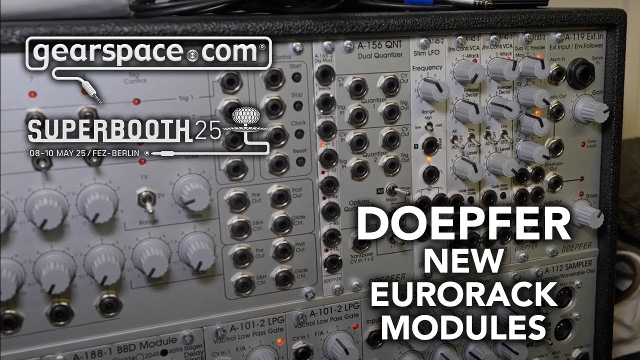 Doepfer New Eurorack Modules - Gearspace @ Superbooth 2025 - YouTube