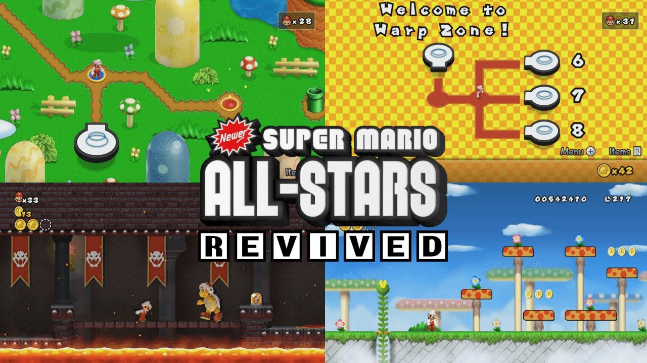 Newer Super Mario ALL-STARS Revived #4 Walkthrough 100% - YouTube