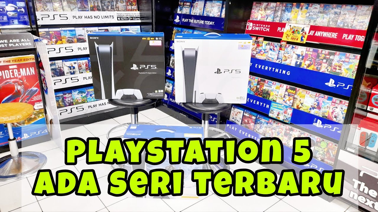 PS5 SERI BARU VIRAL DI TOKO GAME RESMI PLAYSTATION || UPDATE STOK ...