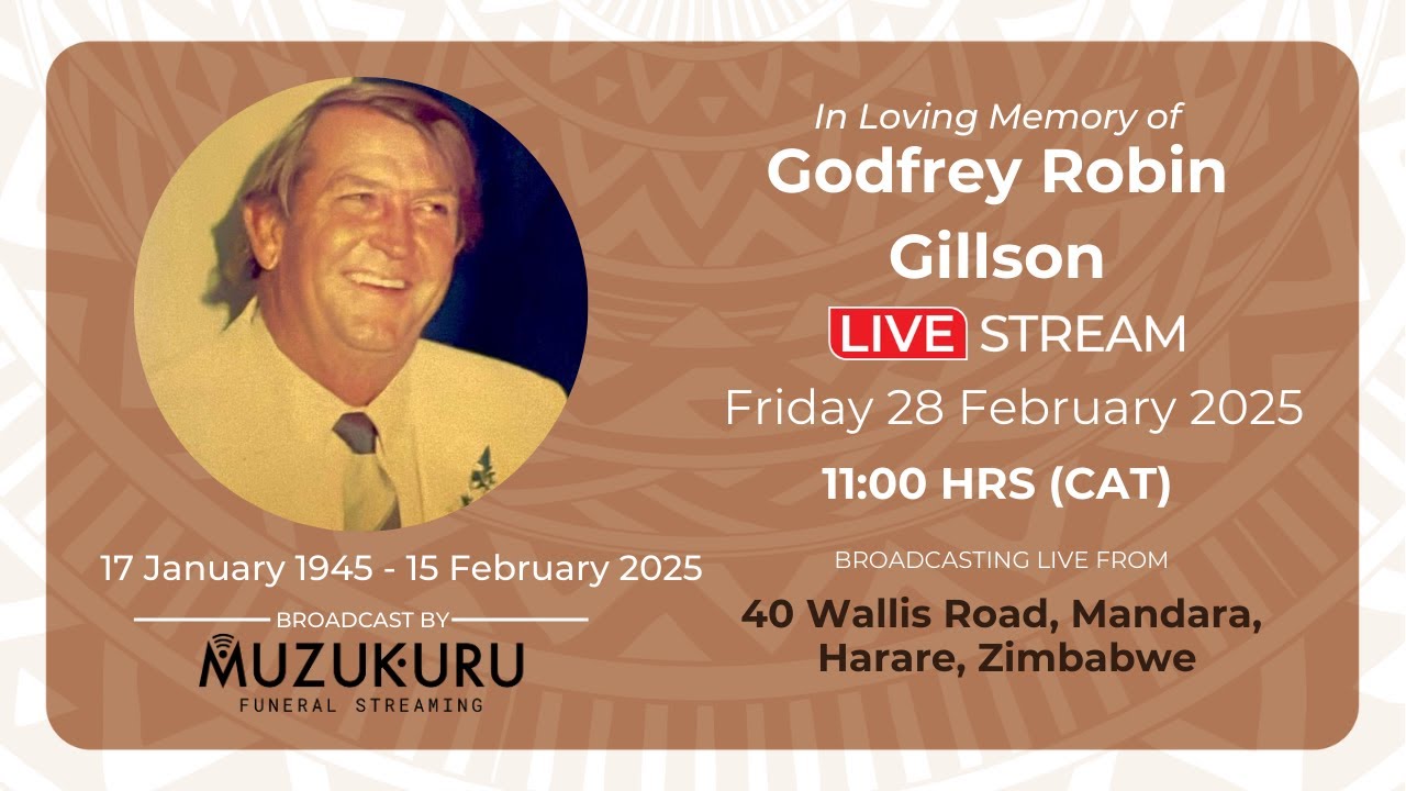 Celebrating the life of Godfrey Robin Gillson - YouTube