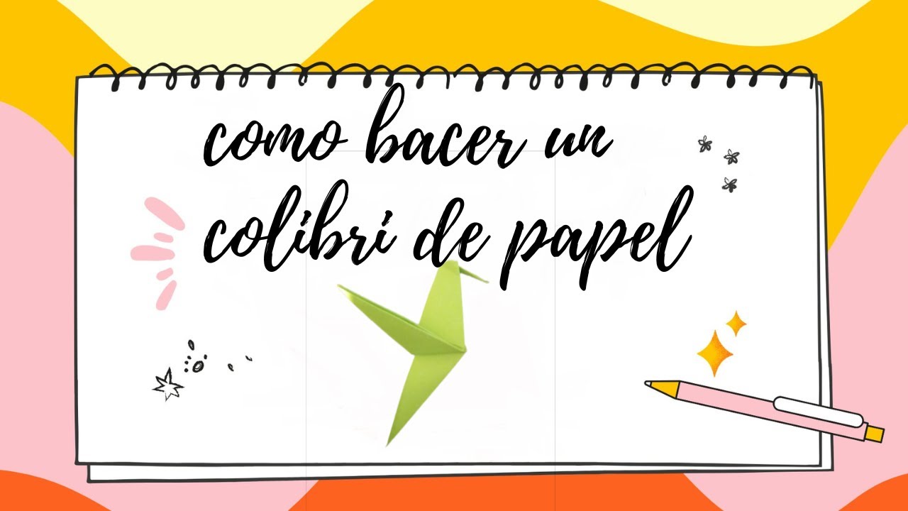Origami / Colibri de Papel / Paso a Paso / #6 - YouTube