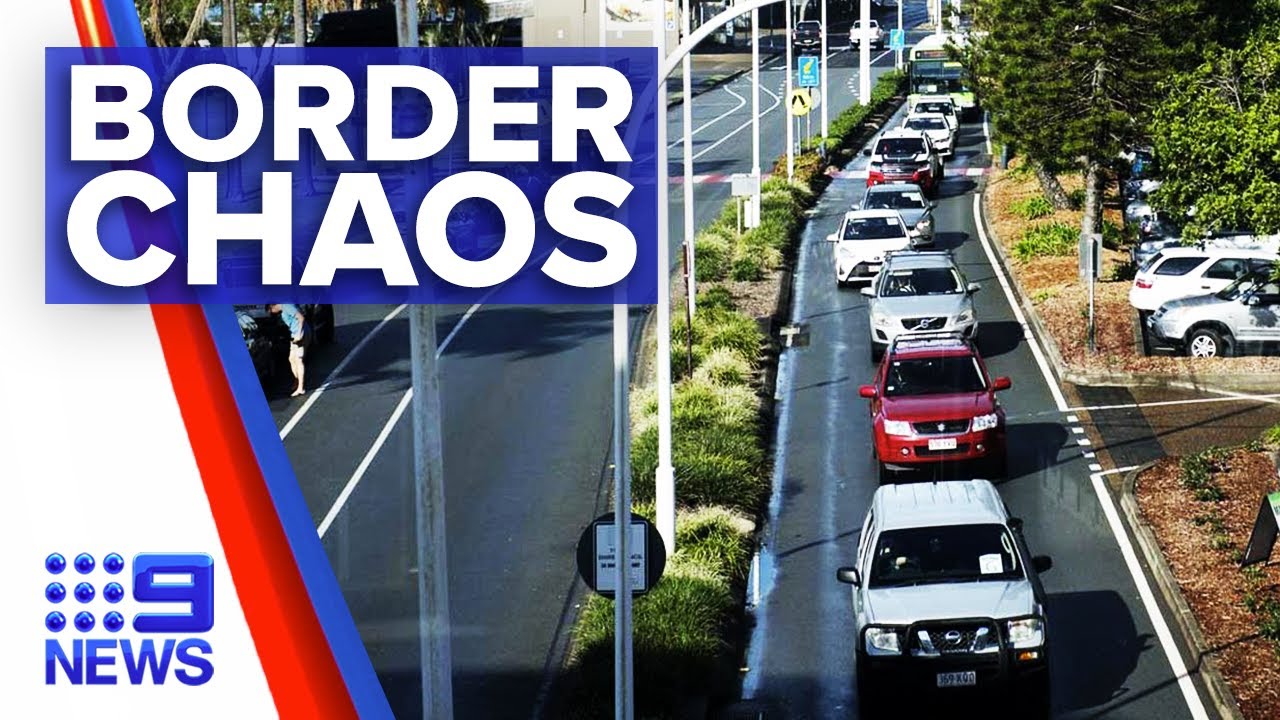 Coronavirus: Queensland border checks causing major delays | 9 News ...
