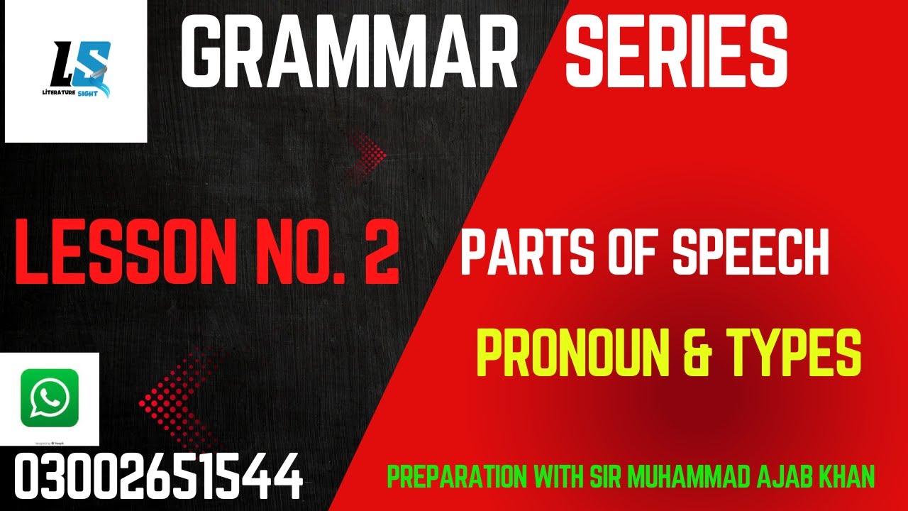 Pronoun| Parts of Speech| Personal Pronoun|grammar for PPSC/FPSC/PAF ...