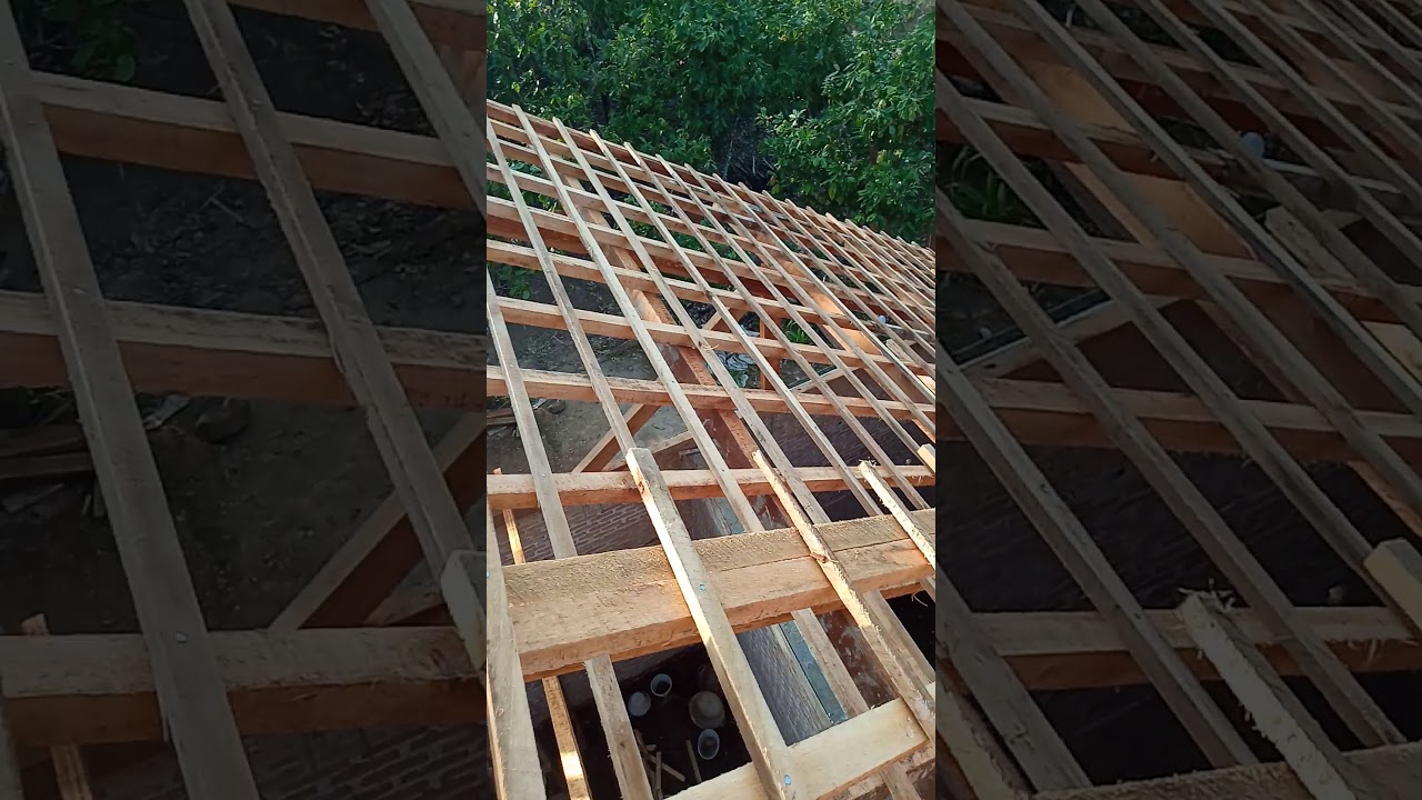 Pasang reng rumah - YouTube