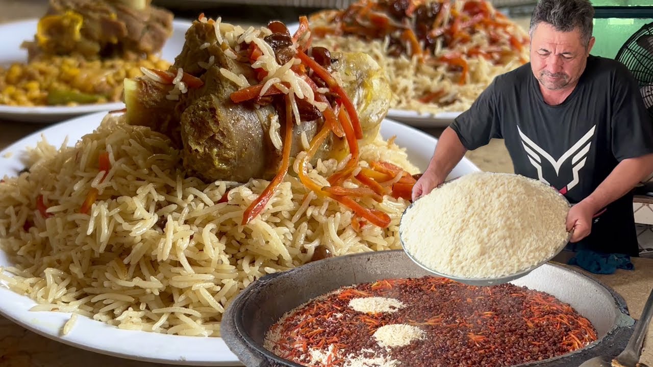 KABULI PULAO RECIPE | How to Make Kabuli Pulao | Giant Rice Meat Pulao ...