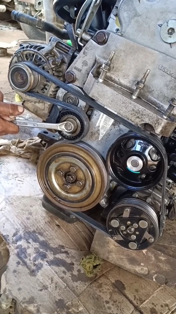 Maruti Suzuki Swift Dzire fan belt fitting youtube youtube shorts