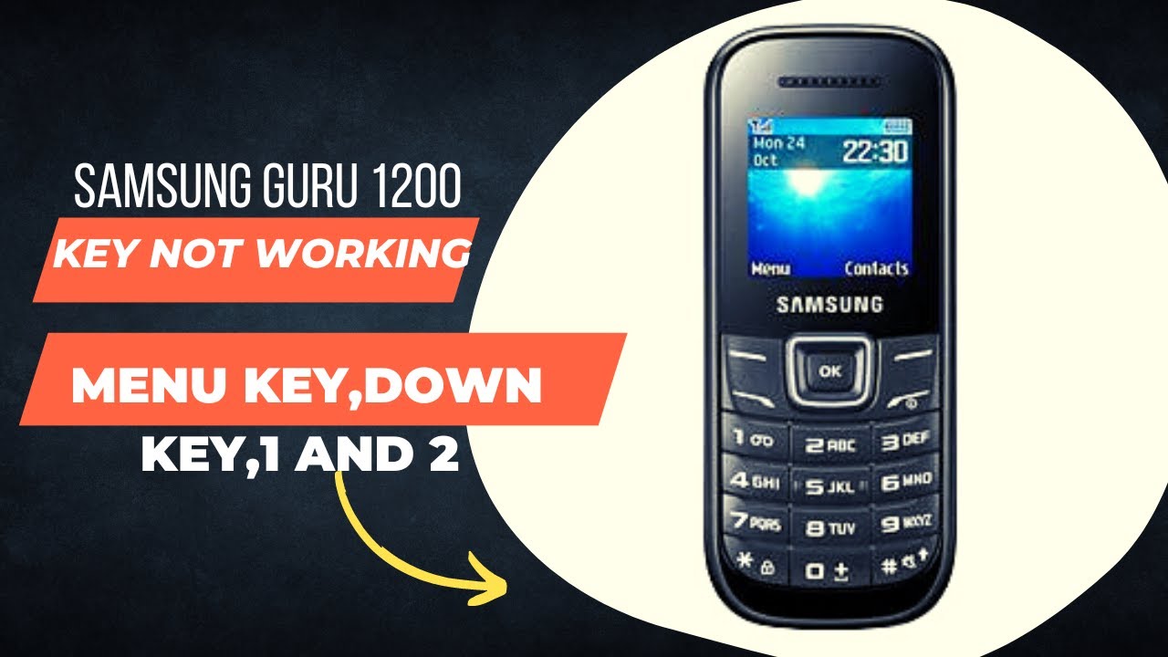 samsung guru 1200 keypad last solution - YouTube