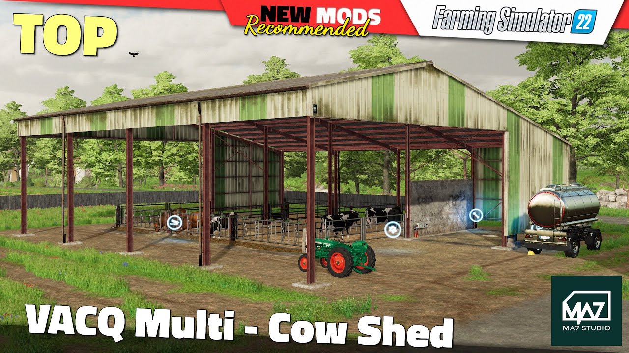 FS22 ★ VACQ Multi - Cow Shed (by MA7 Studio) - Farming Simulator 22 (2K ...