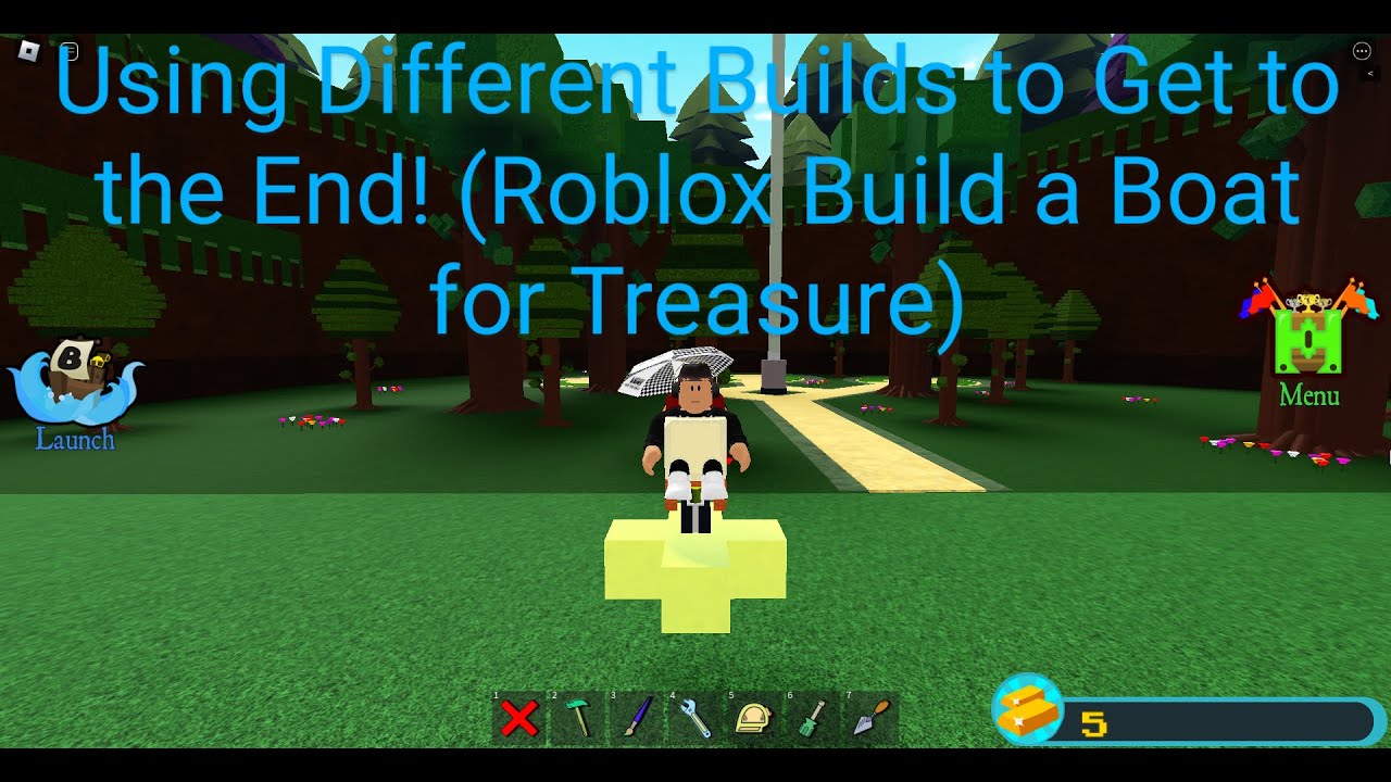 Using DIFFERENT Builds to GET to the END! (Roblox Build a Boat for ...