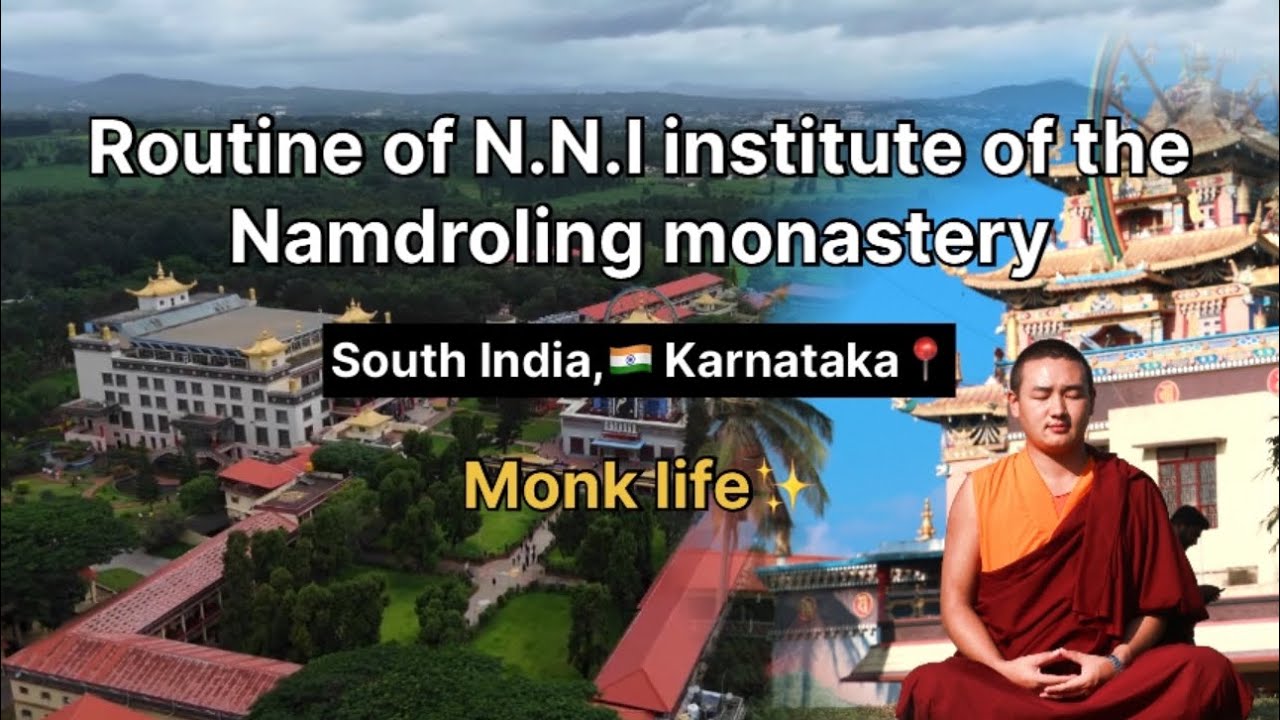 Monk life in Namdroling monastery, #goldentemple #karnataka #monk #buddhism - YouTube