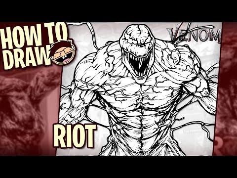 How to Draw RIOT (Venom) | Narrated Easy Step-by-Step Tutorial