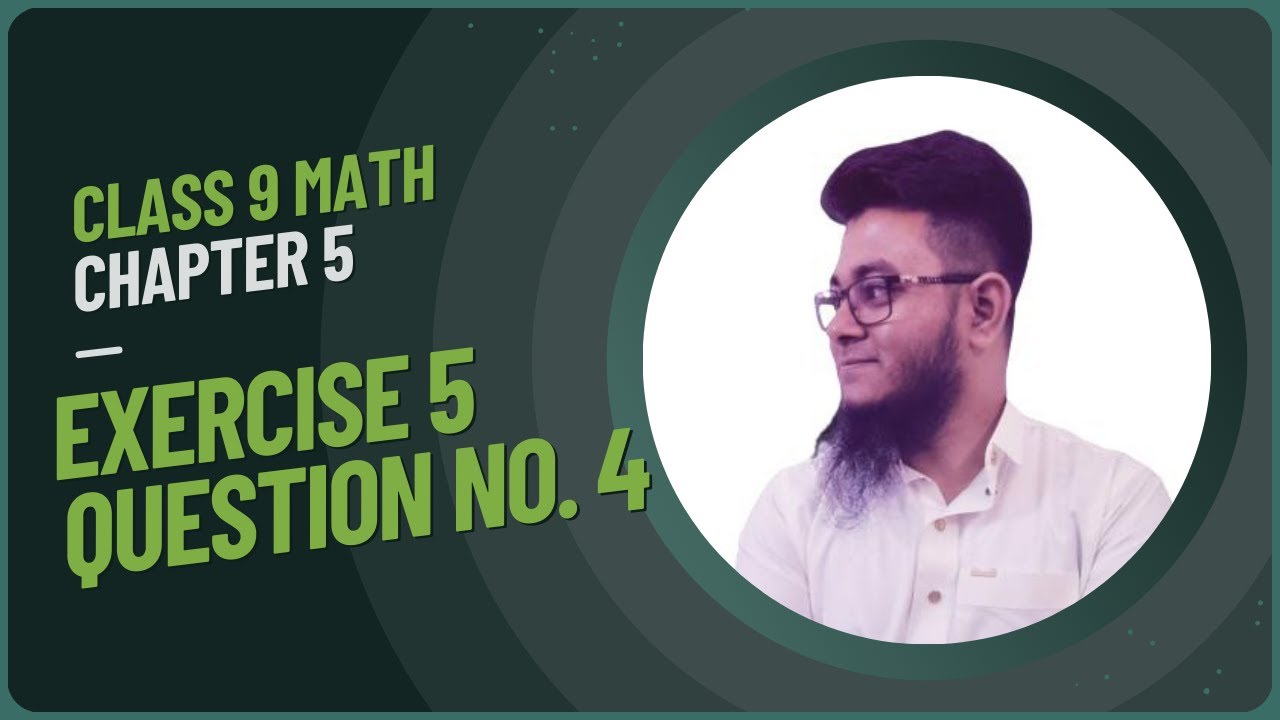 Class 9 | Problem No. 4 (iv) | System of equation in real world ...