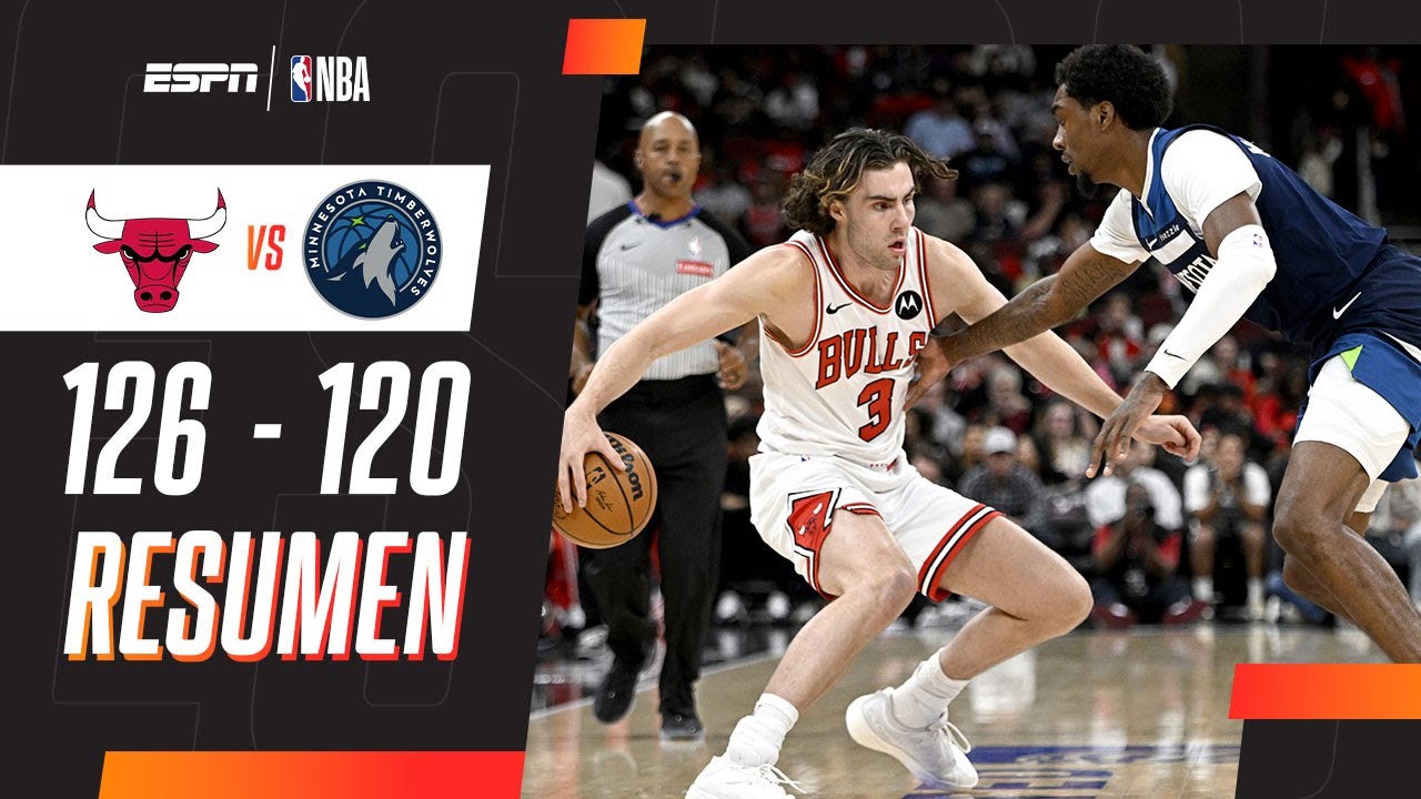 LOS BULLS TUVIERON MÁS PUNTERÍA Y LE GANARON A LOS WOLVES | Chicago 126 ...