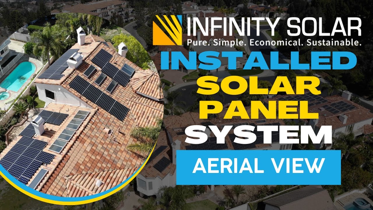 Infinity Solar - Aerial View of an Installed Solar Panel System - YouTube