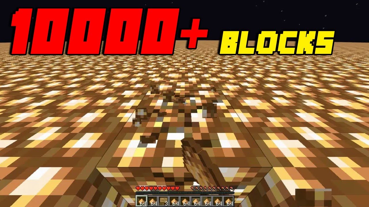 I am breaking Glowstone ore for an hour. Minecraft. One hour of mining ...