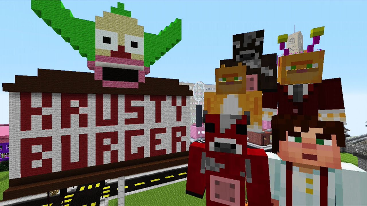 Minecraft Xbox Tag - Krusty Burger (The Simpsons) - YouTube