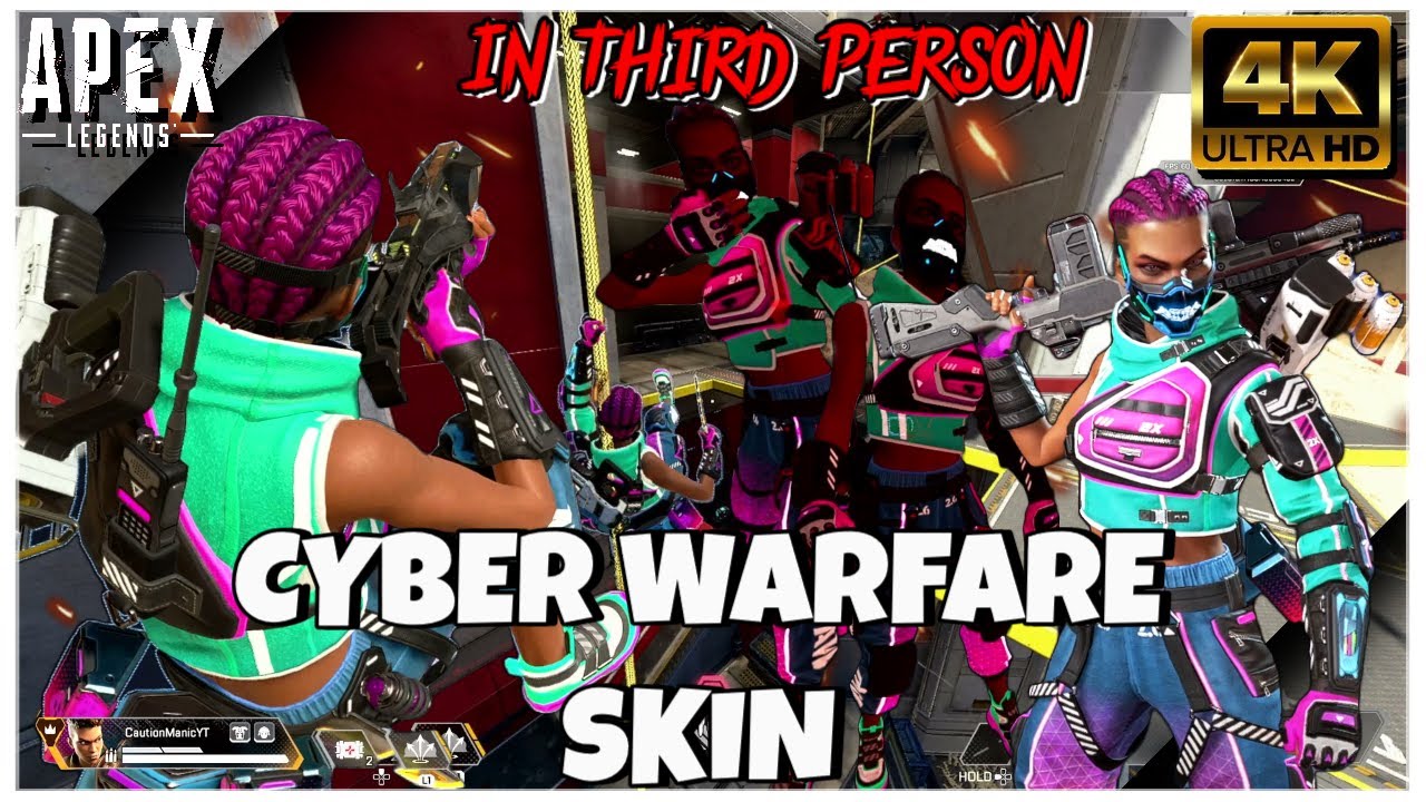 Apex Legends BANGALORE CYBER WARFARE SKIN In Third Person!!! - YouTube