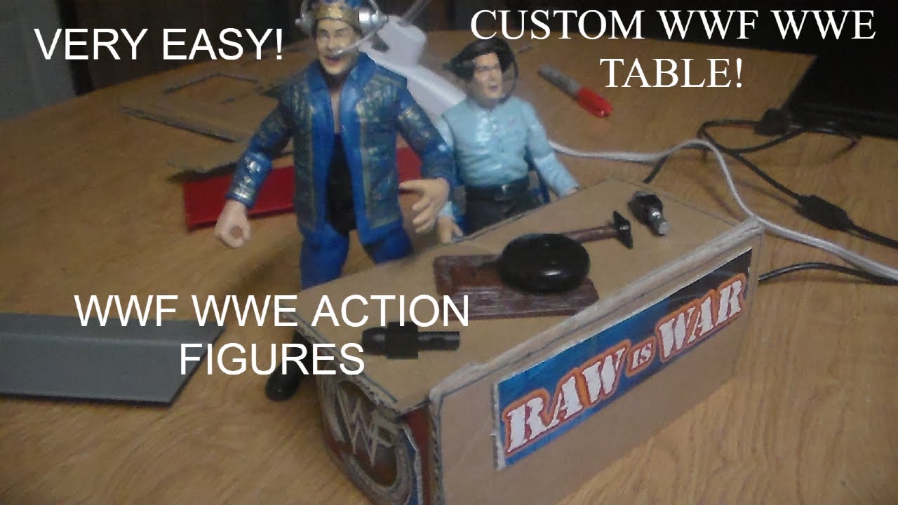 WWE WWF CUSTOM COMMENTARY TABLE TUTORIAL! - YouTube
