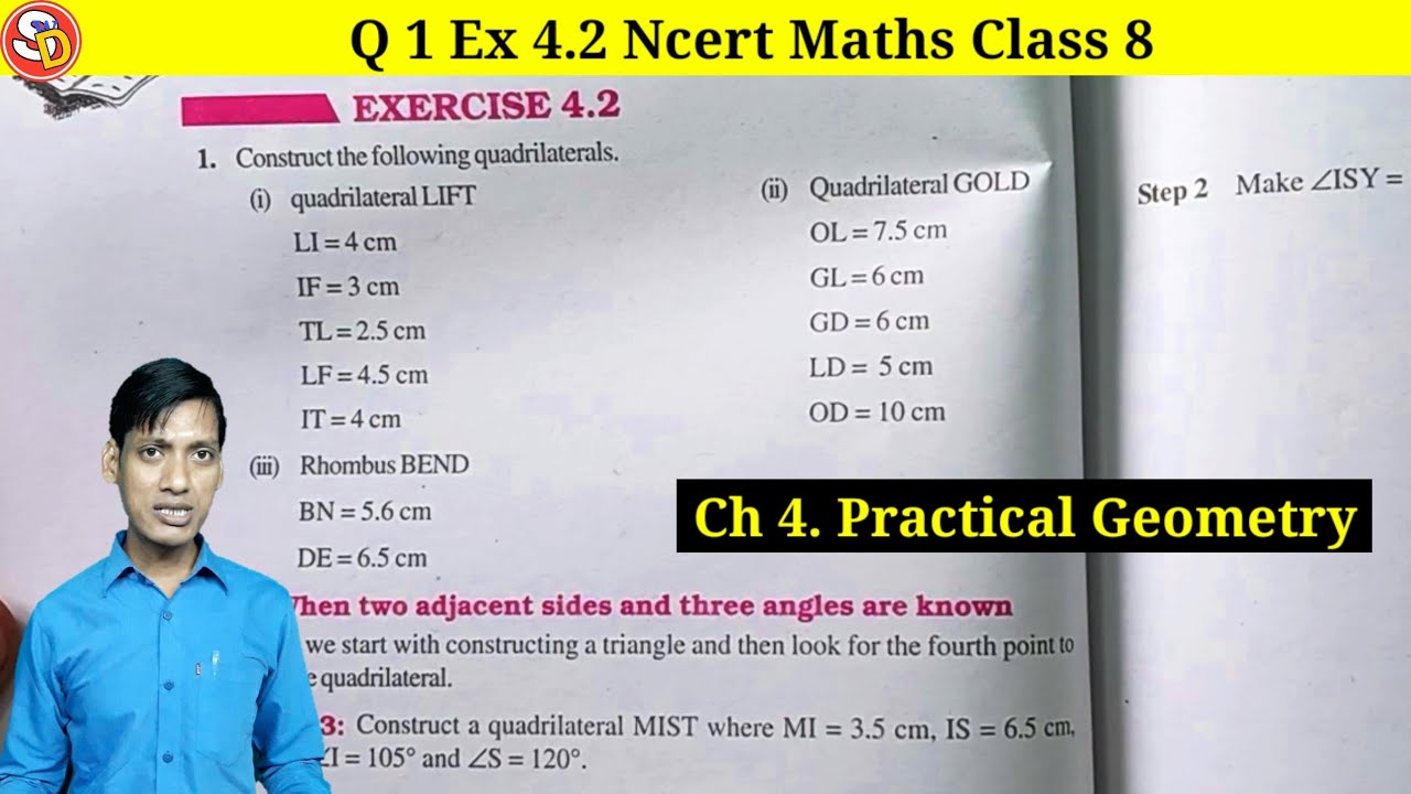 Q 1 Ex 4.2 Ncert Maths Solution Class 8 Ch 4 Practical Geometry ...