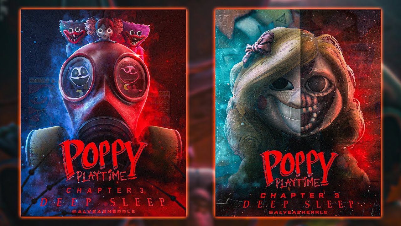 Making POSTERS for POPPY PLAYTIME in Photoshop! - YouTube