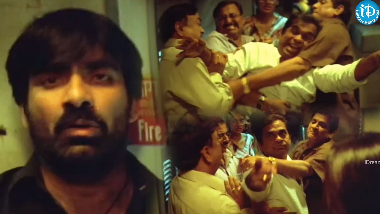 Brahmanandam Ravi Teja Best Comedy Scene | Venky Train Scene | Venu ...