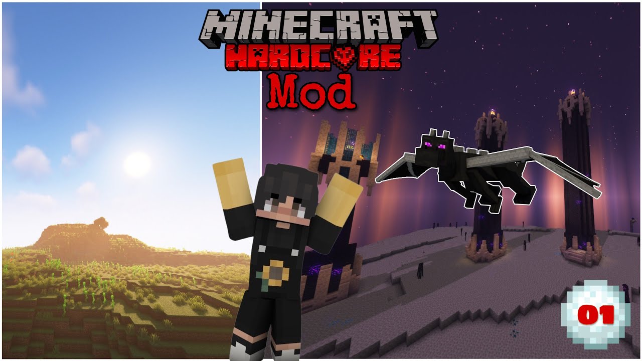 Mình tiêu diệt ENDER DRAGON trong MINECRAFT HARDCORE MODs - YouTube