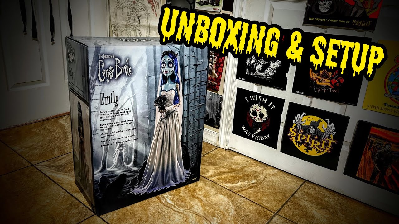 CORPSE BRIDE EMILY | UNBOXING\SETUP | Spirit Halloween 2024 Animatronic ...