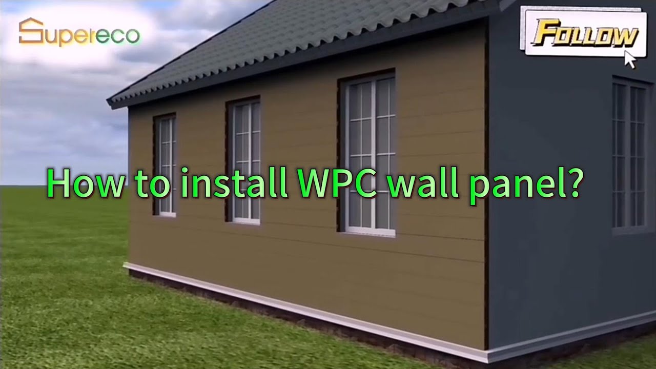 How to install WPC wall panel? High quality wall cladding contact: info ...