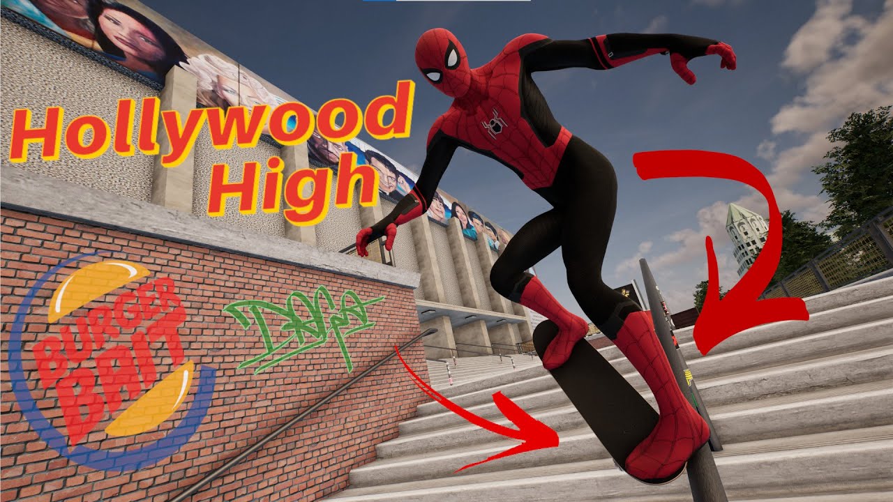 Spiderman Does A Phat Nose Grind At Hollywood High - YouTube