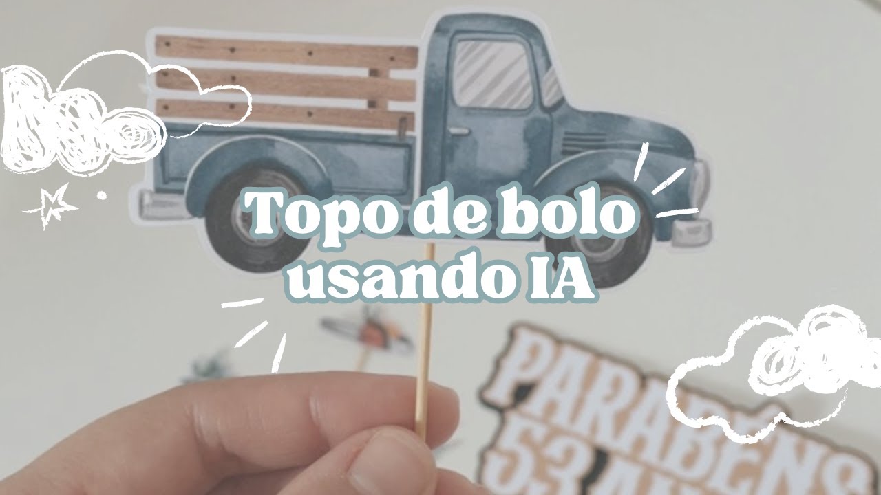 🌷Como fazer topo de bolo usando Inteligencia Artificial gratuita ...