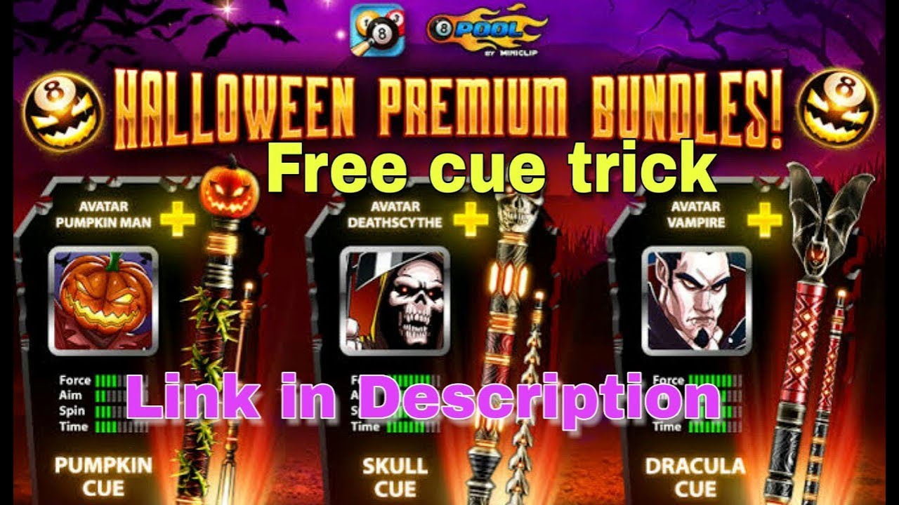 Free Halloween Cue in 8 Ball Pool Tutorial 100% Working link - YouTube