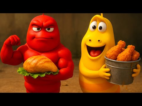 LARVA EPISODE 2025 - Boiled Chicken vs Fried Chicken | CARTOON MOVIES FOR LIFE