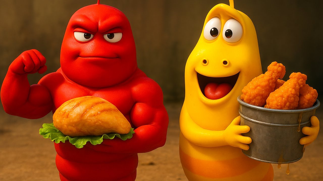 LARVA EPISODE 2025 - Boiled Chicken vs Fried Chicken | CARTOON MOVIES ...