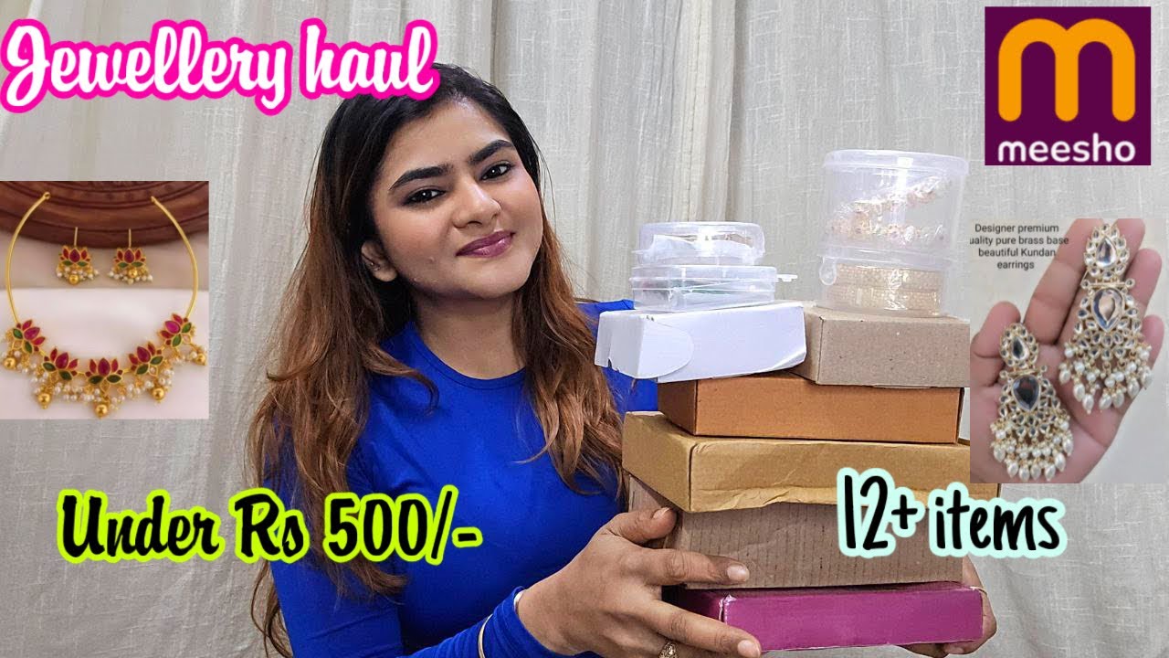 MEESHO JEWELLERY HAUL starting Rs 230 | Earrings, Bangles, sets ...
