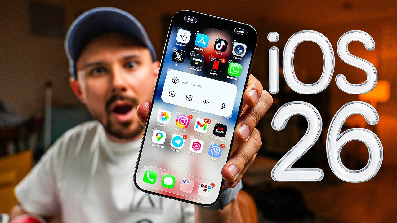 Огляд iOS 26: що краще, iOS 18 або ЦЕ? - YouTube