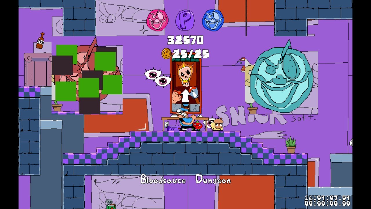 Pizza Tower '19 Plus:SAGE 2024 Demo Bloodsauce Dungeon Lap 3 (Hardmode ...